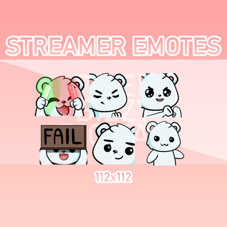 Animated Twitch, Discord and Kick Emotes - Animated Polar Bear Pack #1 ...