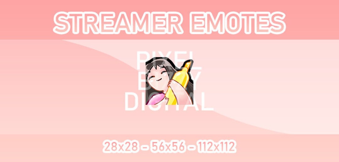 Highlight Message (dark Hair) Twitch Emote / Channel Points - Etsy