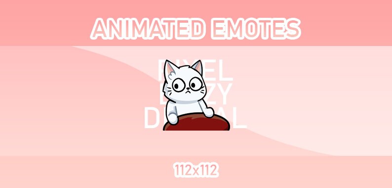 Animated Twitch, Discord and Kick Emotes - Animated White Cat Mod Check ...