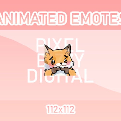 6x Cute Fox Emotes Pack For Twitch Youtube Tiktok And Discord Etsy