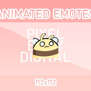 Animated Twitch, Discord and Kick Emotes - Animated Bee Dancing Bouncy ...