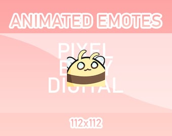 Pixel Honey Bee HYPE PARTY Animated Emote for Discord Twitch - Etsy