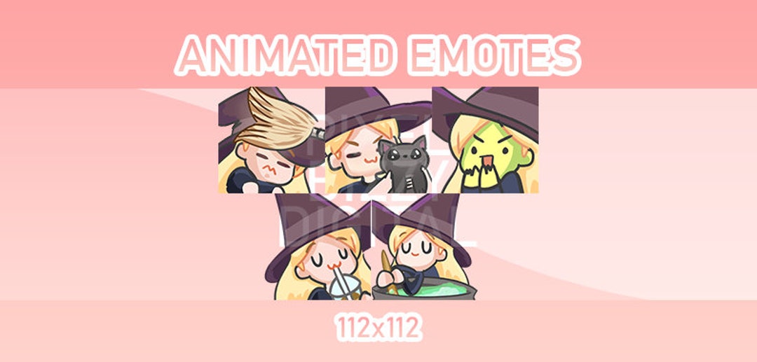 Animated Halloween Twitch, Discord and Kick Emotes - Animated Blonde ...