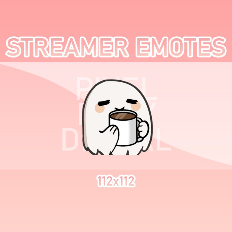 Animated Twitch and Discord Emotes Ghost Coffee - Etsy