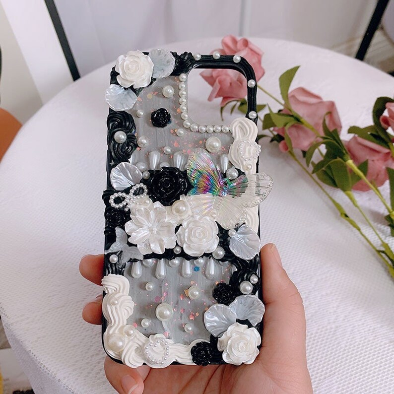 Aesthetic Flower Iphone 13 Case Customized Vintage Pearl | Etsy