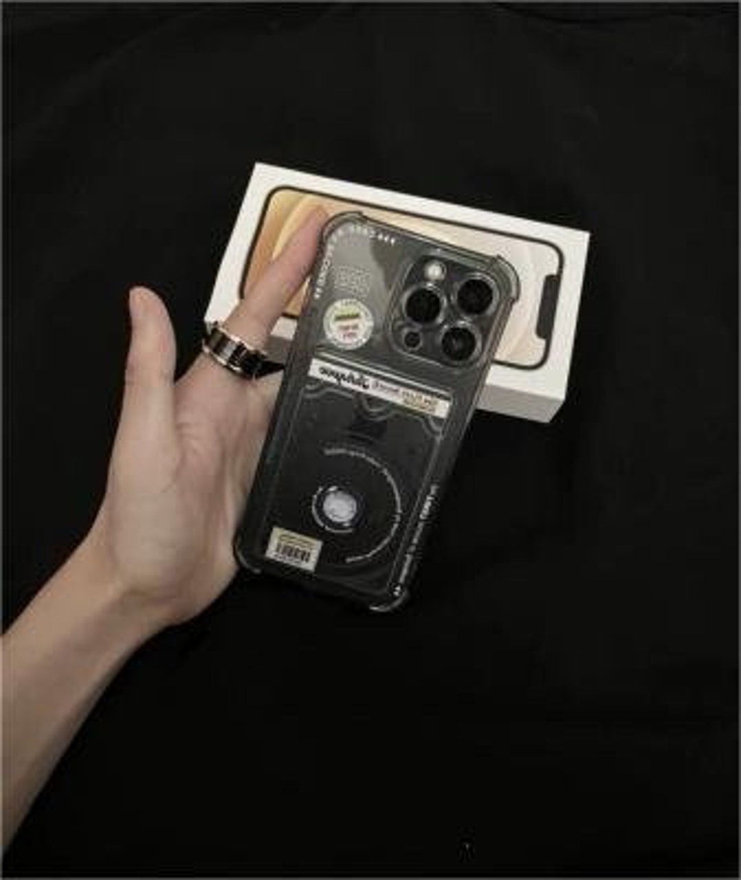 Black CD Photocard Phone Case, Kpop Photocard iPhone 15 Pro Case, CD ...