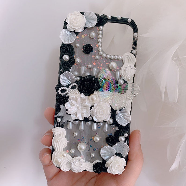 Aesthetic Flower Iphone 13 Case Customized Vintage Pearl | Etsy