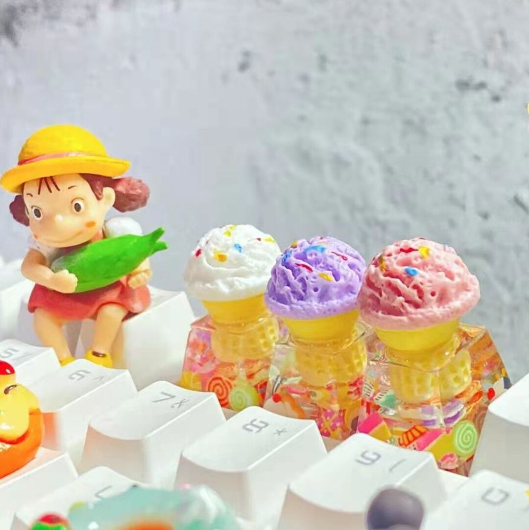 Ice Cream Keycaps Handmade Keyboard Caps Mechanical Keyboard - Etsy