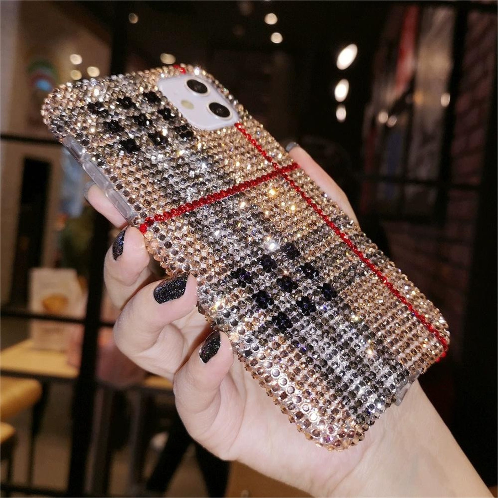 Handmade Crystal Phone Case, iPhone XS 11 12 13 14 15 Mini Plus Pro Max ...