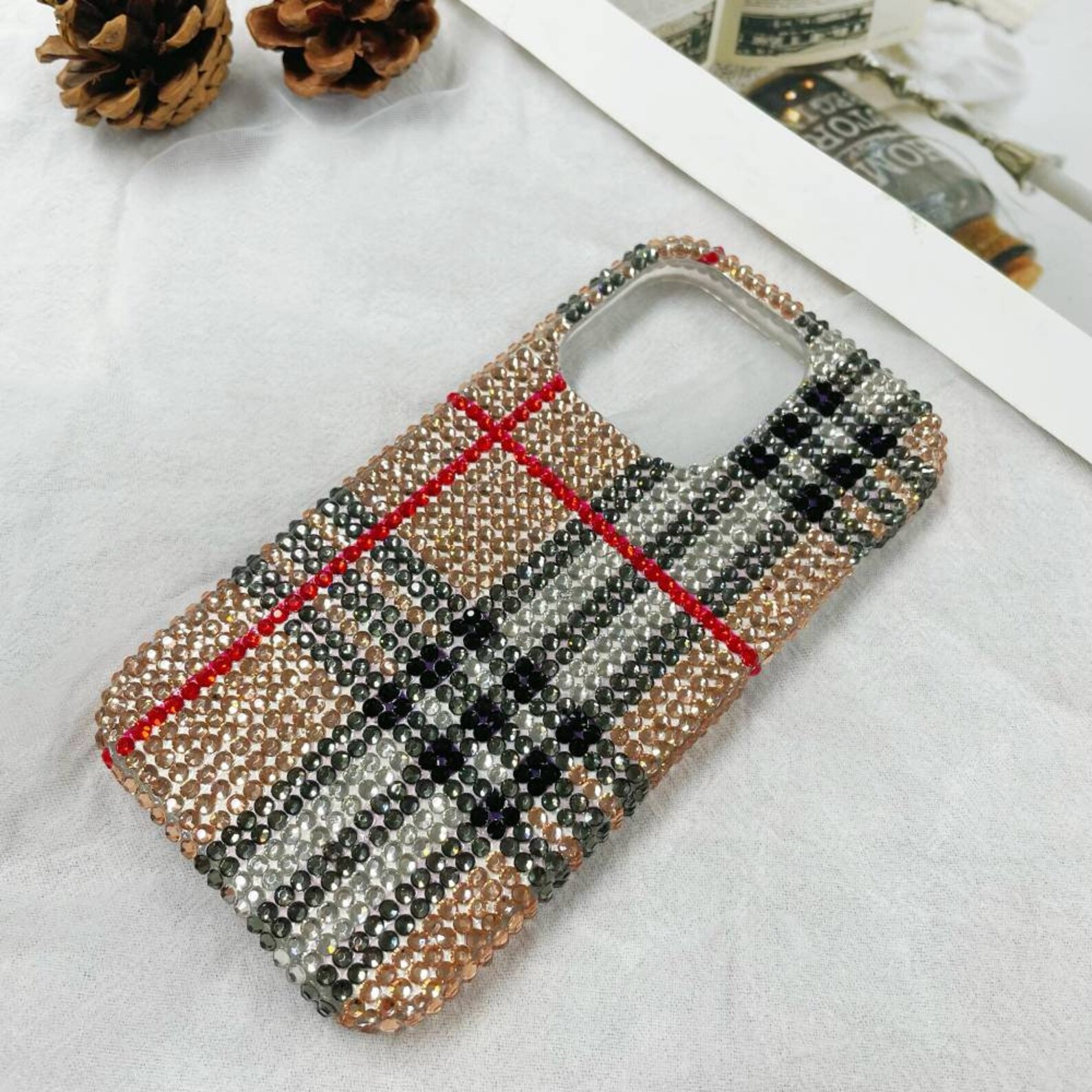 Handmade Crystal Phone Case, iPhone XS 11 12 13 14 15 Mini Plus Pro Max ...