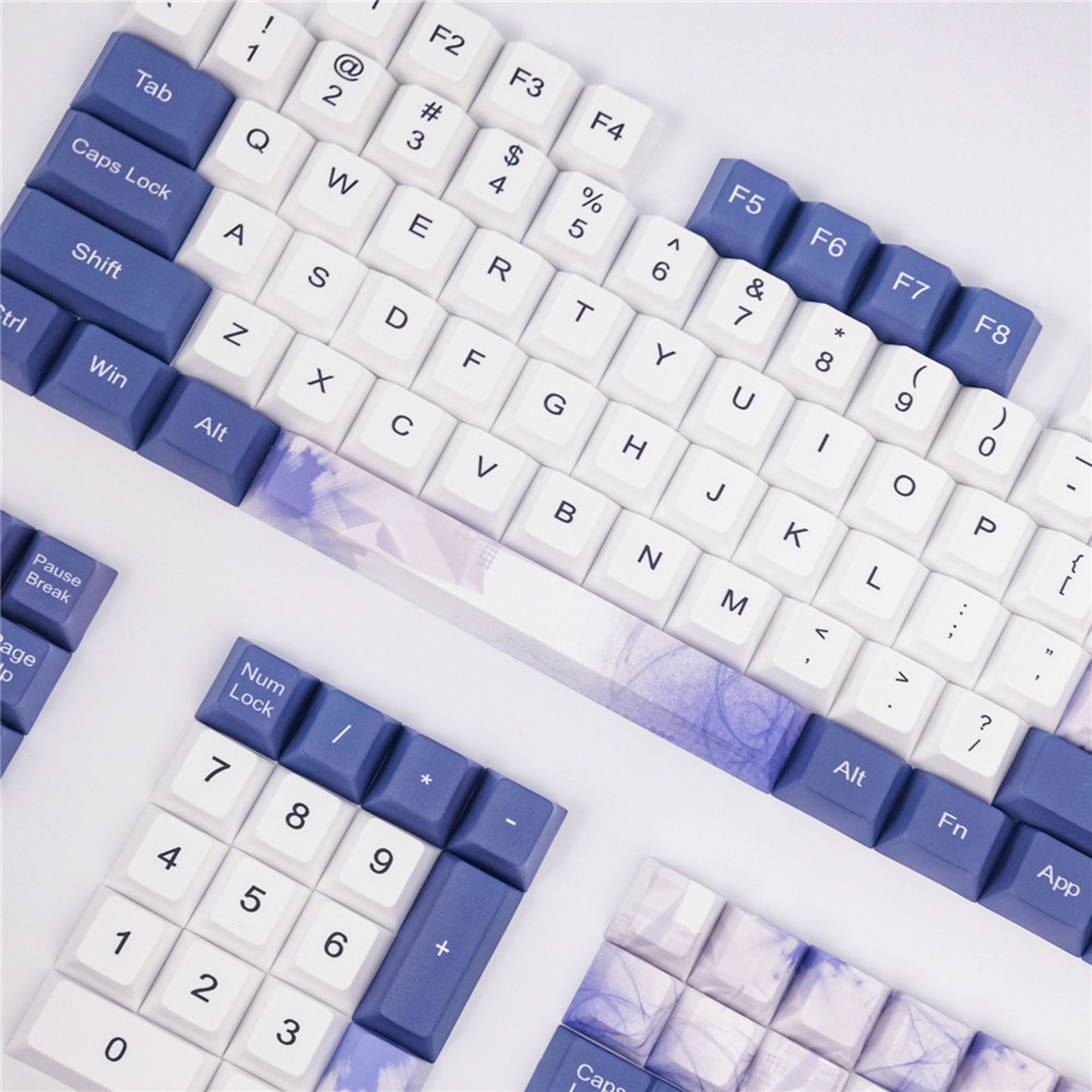 Purple Keycap Set PBT Keycap Set Cherry Height Keycap Set - Etsy