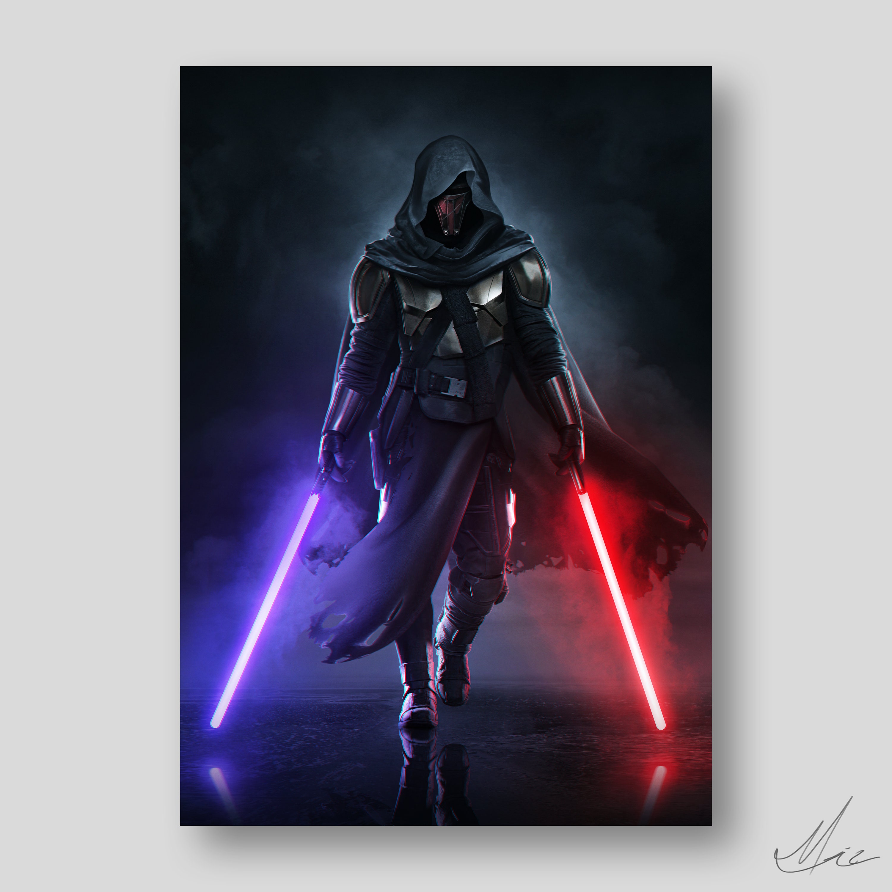 DARTH REVAN Poster star Wars Art of Sith Lord, Darth Revan by Mizuri on ...