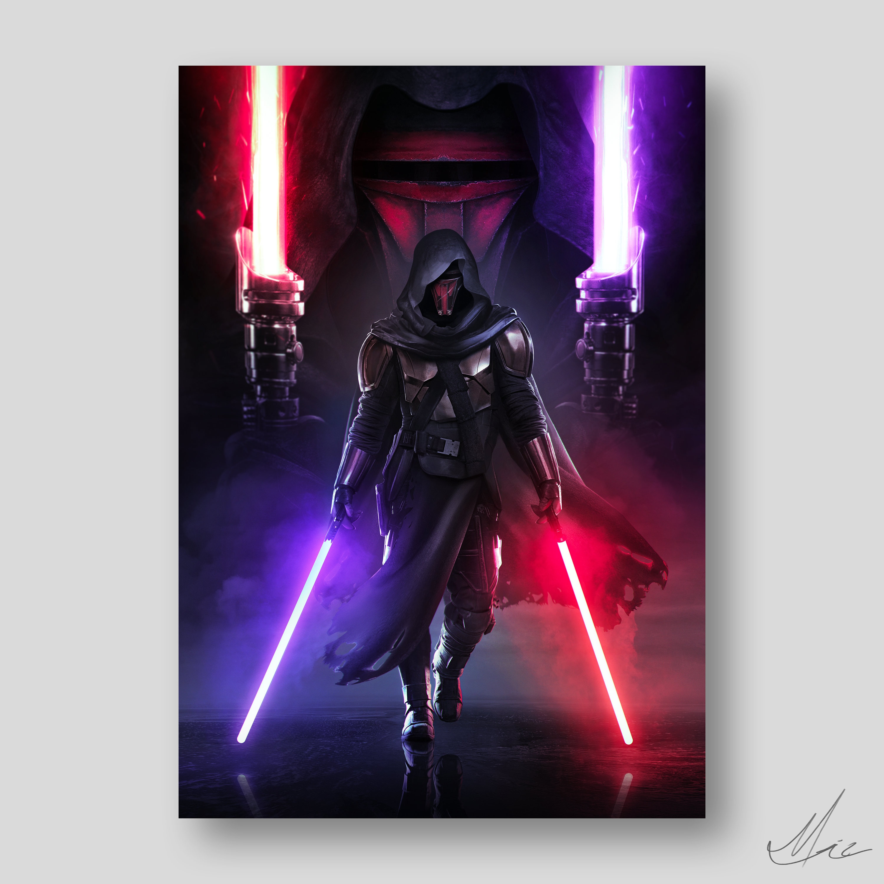 DARTH REVAN Poster star Wars Art of Sith Lord, Darth Revan by Mizuri on ...