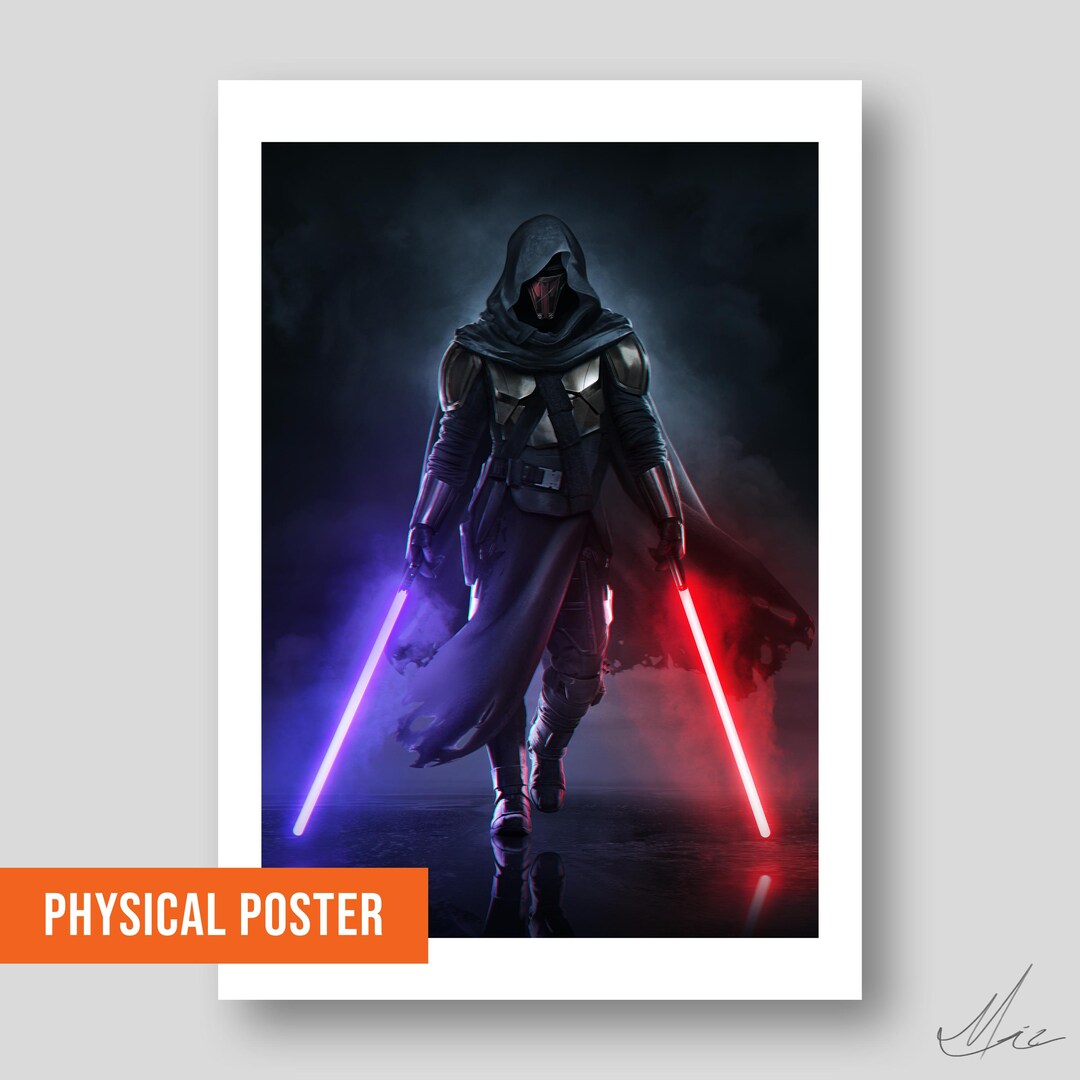 Star Wars DARTH REVAN Poster/art Print | Gift for Fans & Gaming Room ...