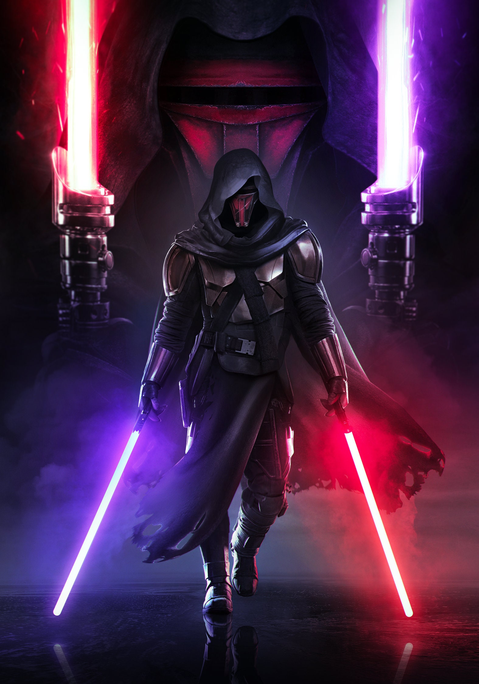 DARTH REVAN Poster star Wars Art of Sith Lord, Darth Revan by Mizuri on ...