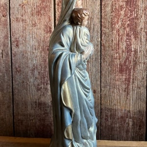 Vintage Blessed Mother and Child Statue 13.5" - Etsy
