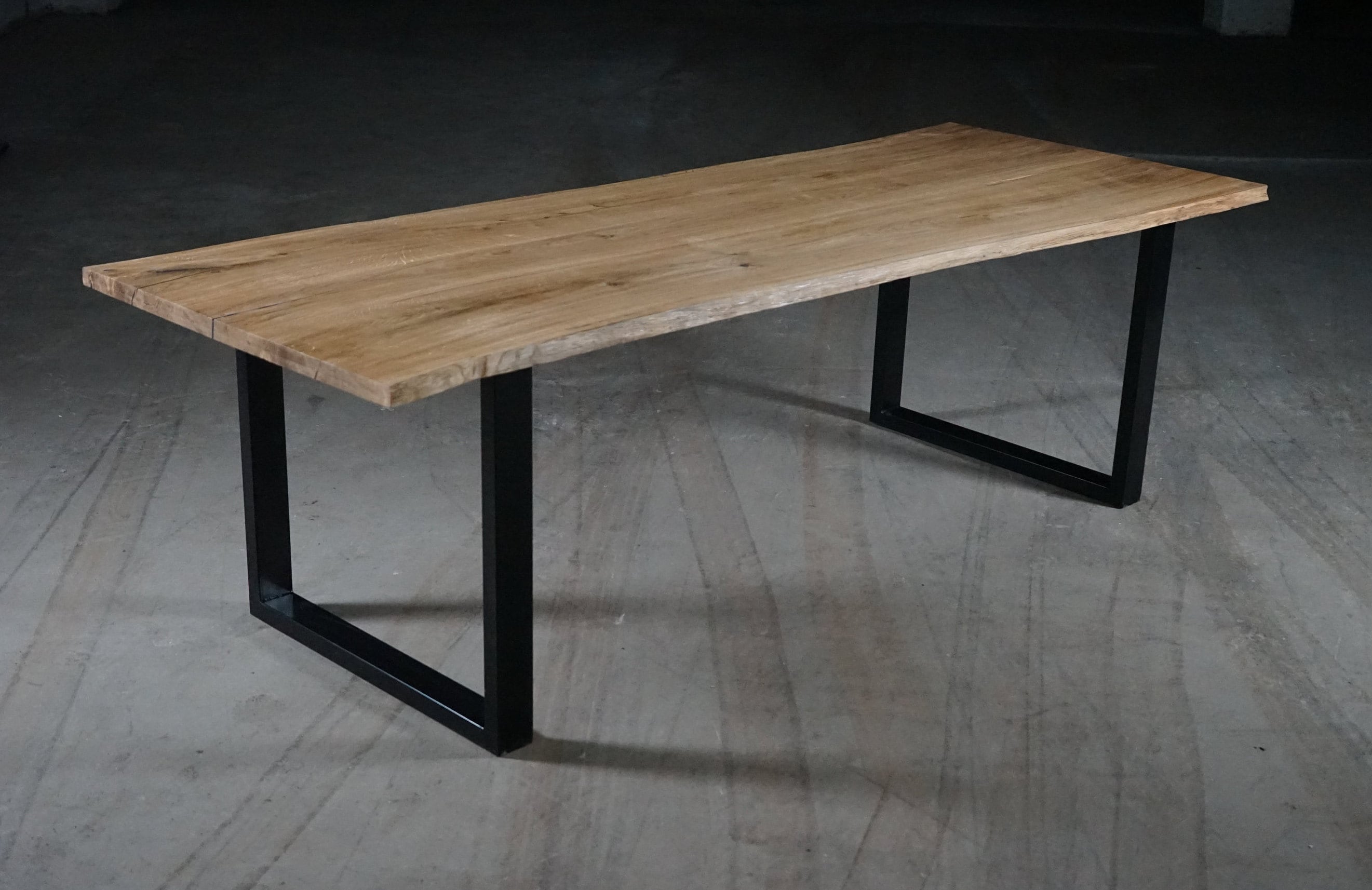 Dining Table Oak Wooden Table Solid Wooden Table Industrial - Etsy