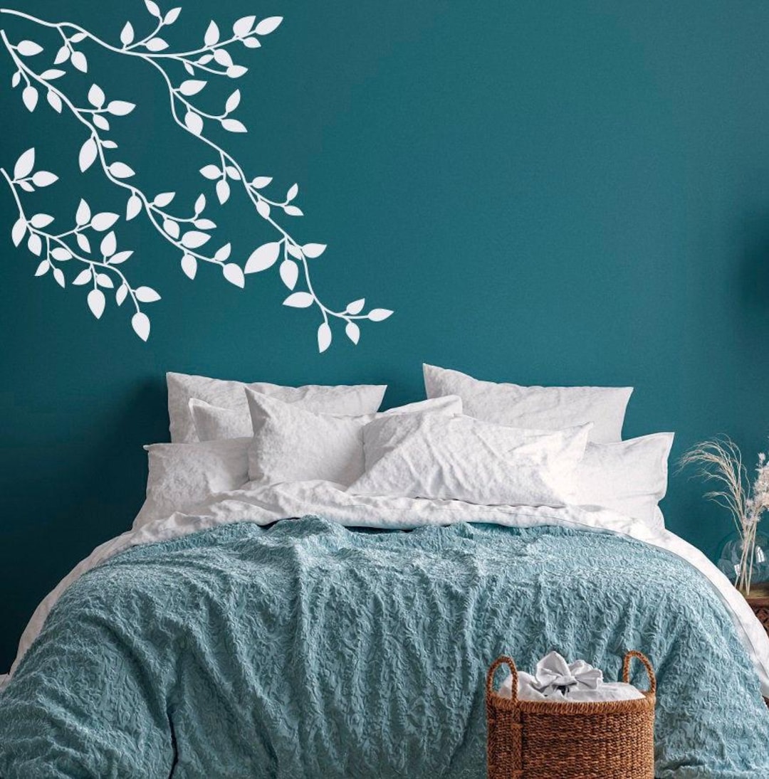 Corner Flower Wall Decal, Floral Corner Decor, Modern Decor, Luxury ...