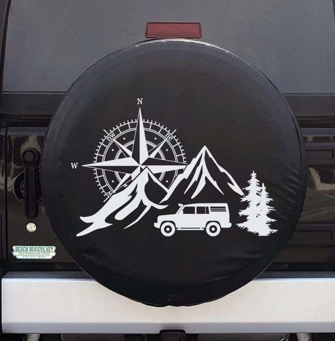 Compass Car Decal, Compass Rose Sticker, Adventure Car Decal, Explore ...