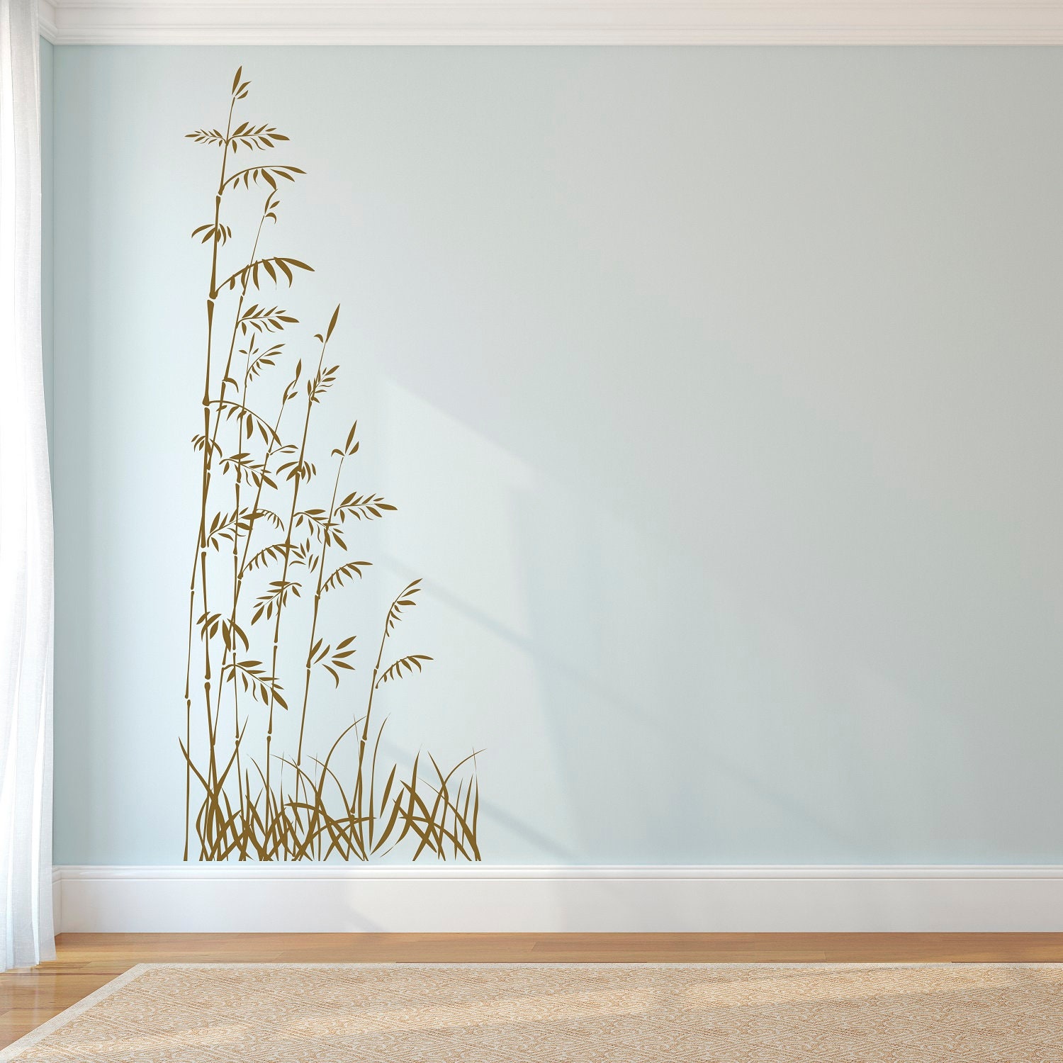 Nature Wall Decal Long Grass Bamboo Plant Vinyl Sticker - Etsy