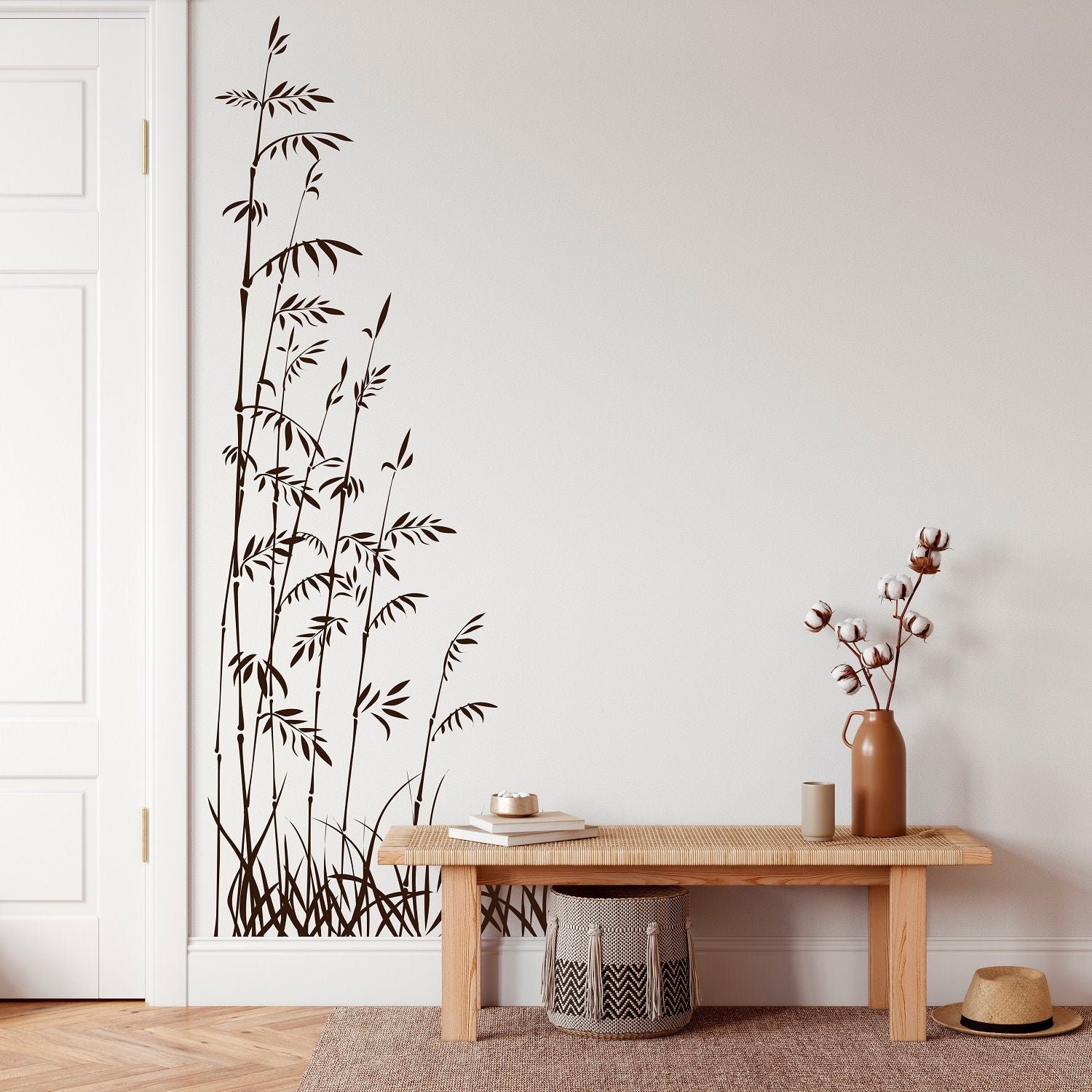 Nature Wall Decal Long Grass Bamboo Plant Vinyl Sticker - Etsy