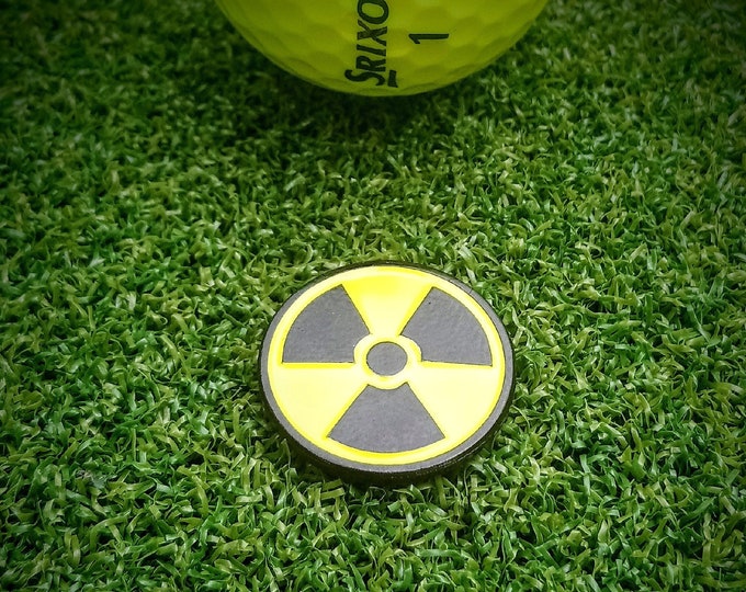 Radioactive Symbol - Steel & Enamel Magnetic Golf Ball Marker ...