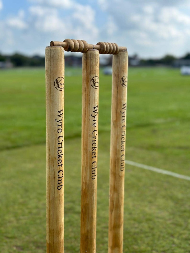 Cricket Mini Stumps & Ball - Laser Engraved Personalisation. Sporting ...