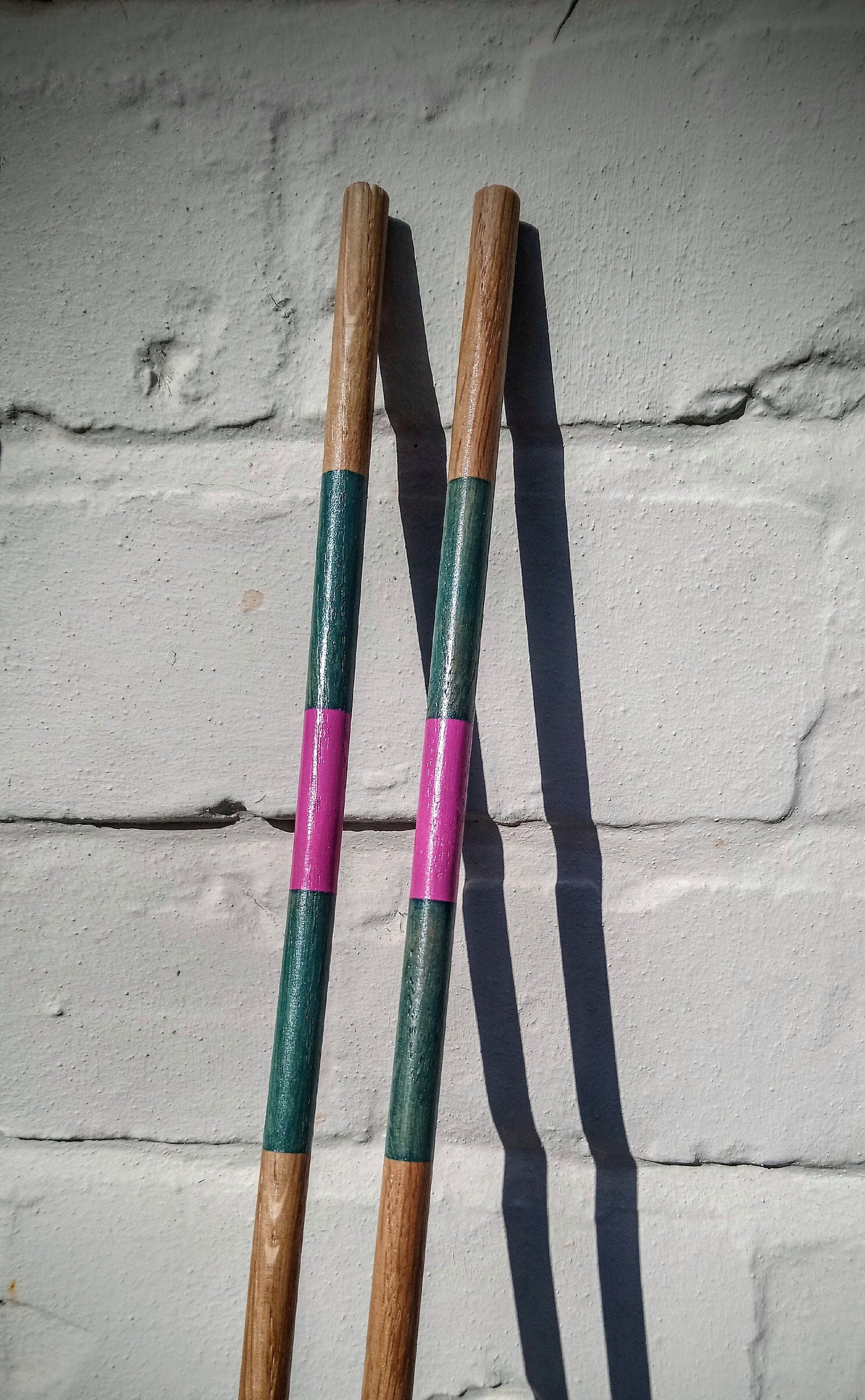 Golf Alignment Sticks - Oak Wood 1.0 Metre - Custom Colours and Laser ...