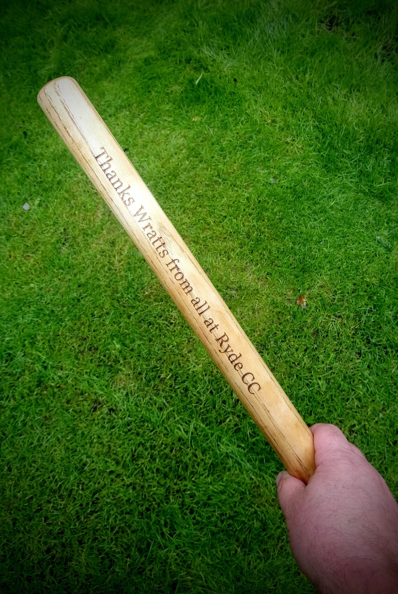 Cricket Stump With Laser Engraved Personalisation. Sporting Club Gift ...
