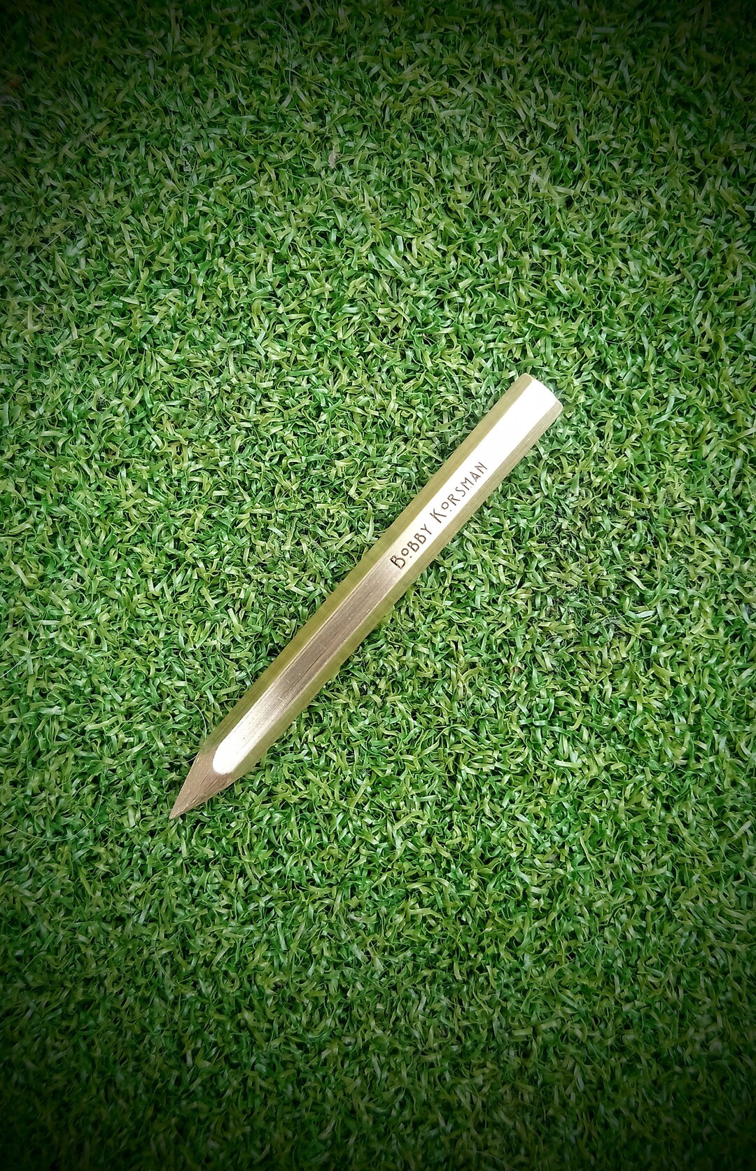 Brass Golf Divot Tool, Pitch Mark Repairer, Single Prong "the Pencil ...