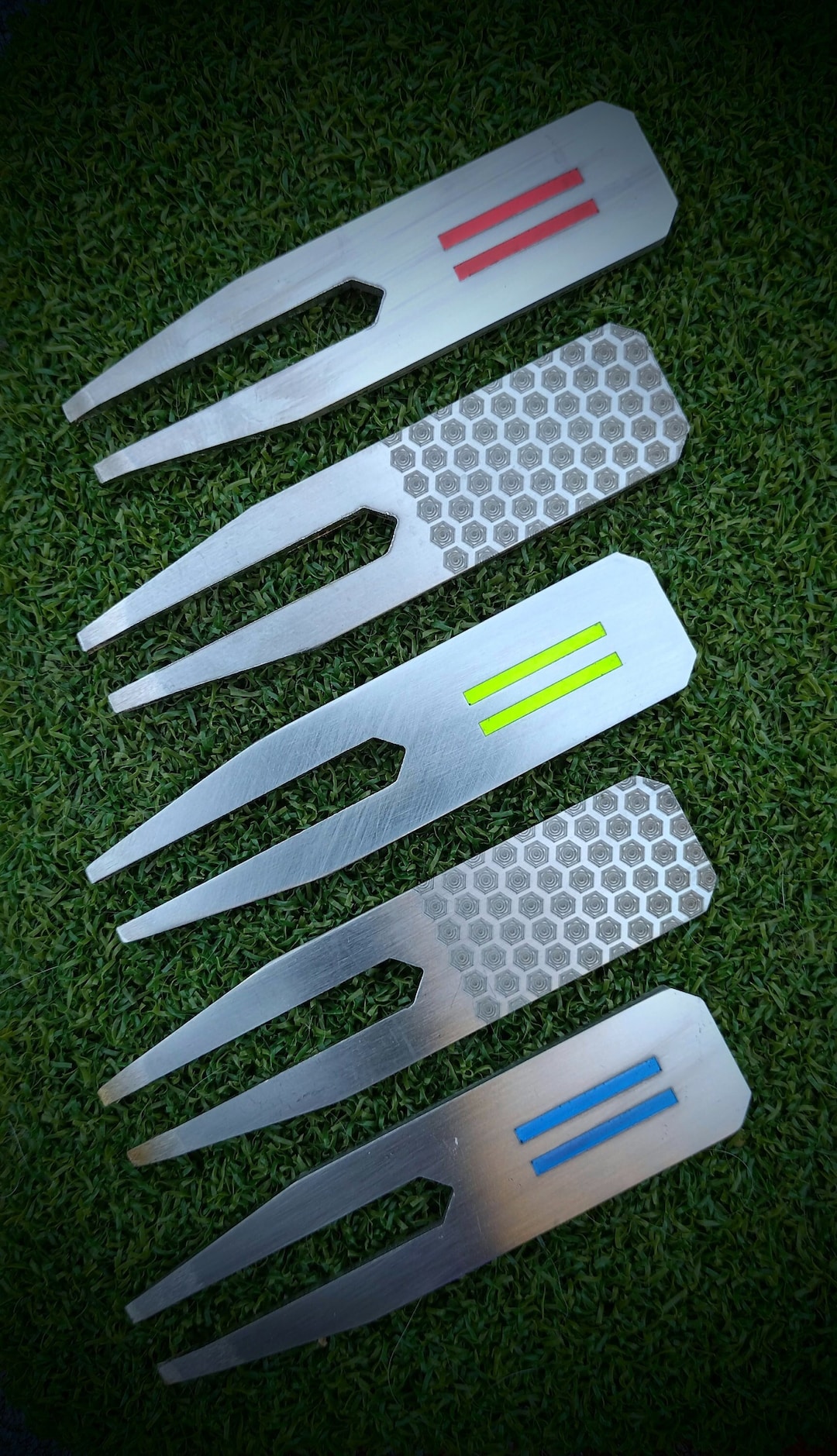 Engraved Stainless Steel Golf Pitch Mark Repair Divot Tool & Ball ...