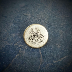 Custom Engraved Lapel Pin Badge Brooch. Brass, Copper, Steel or ...