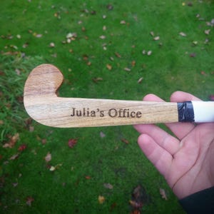 Hockey Stick With Engraved Personalisation. Sporting Club Gift ...