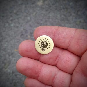 Custom Engraved Lapel Pin Badge Brooch. Brass, Copper, Steel or ...