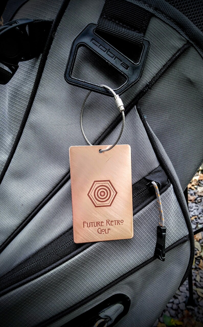 Custom Design Metal Golf Bag Tag Copper Brass or Steel With - Etsy