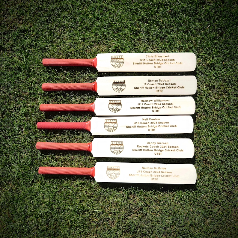 Cricket Bat With Laser Engraved Personalisation. Cricketer Gift ...