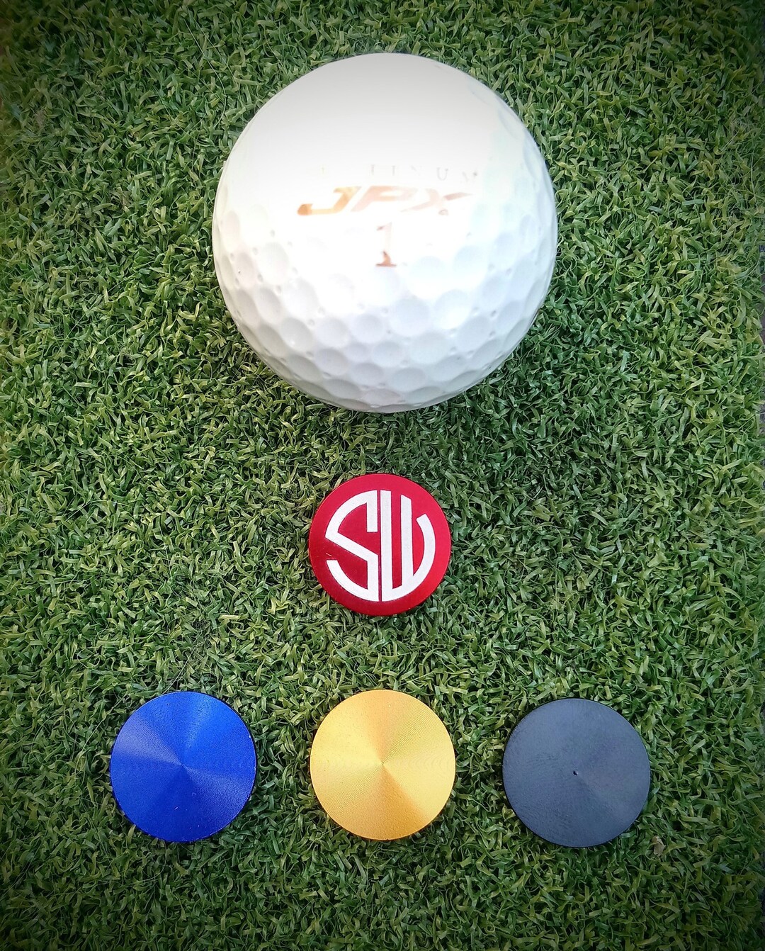 Custom Golf Ball Marker - Aluminium Laser Engraved Text or Logo ...