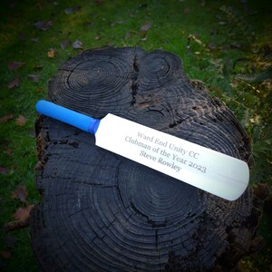 Cricket Bat With Laser Engraved Personalisation. Sporting Club Gift ...