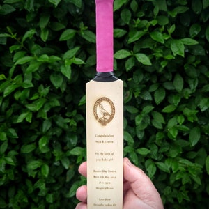 Cricket Bat With Laser Engraved Personalisation. Sporting Club Gift ...