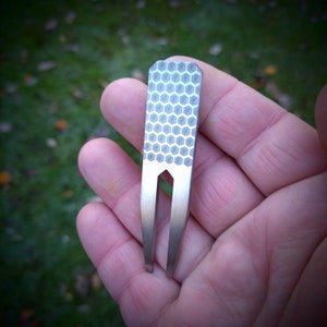 Engraved Stainless Steel Golf Pitch Mark Repair Divot Tool & Ball ...