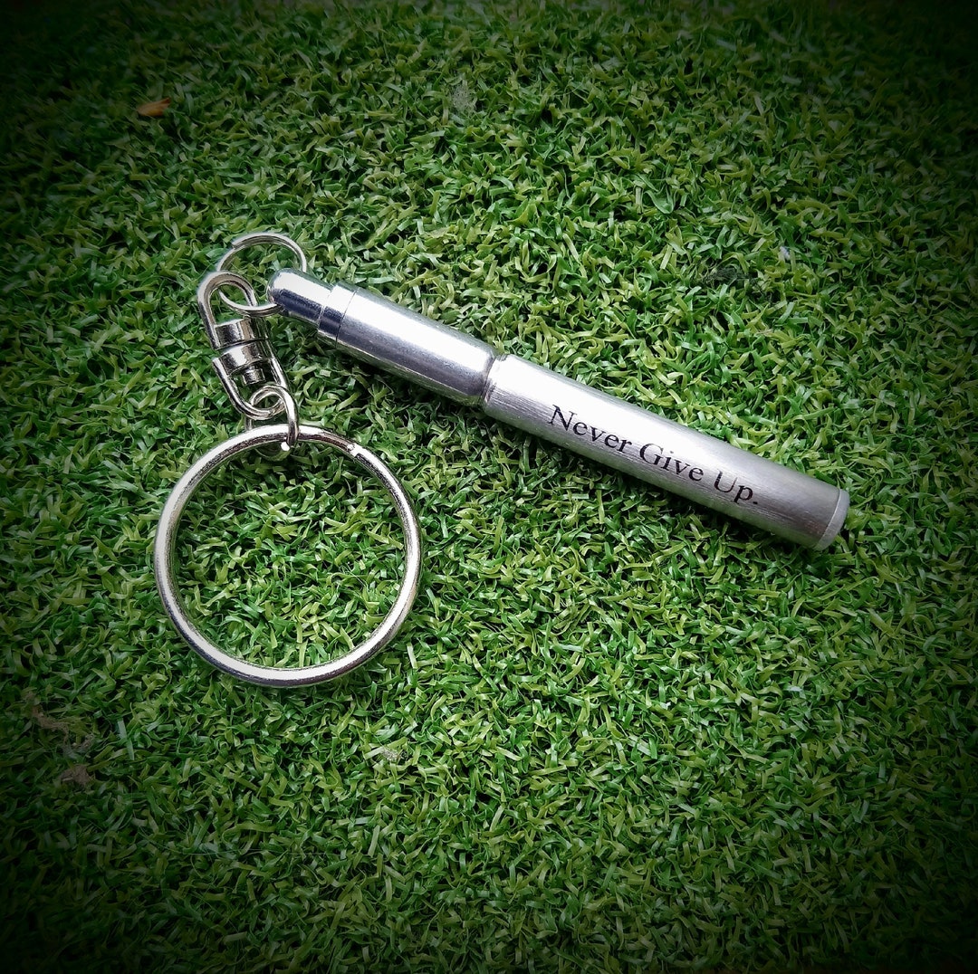 Mini Metal Telescopic Ball Point Pen & Key Ring - Laser Engraved Name ...