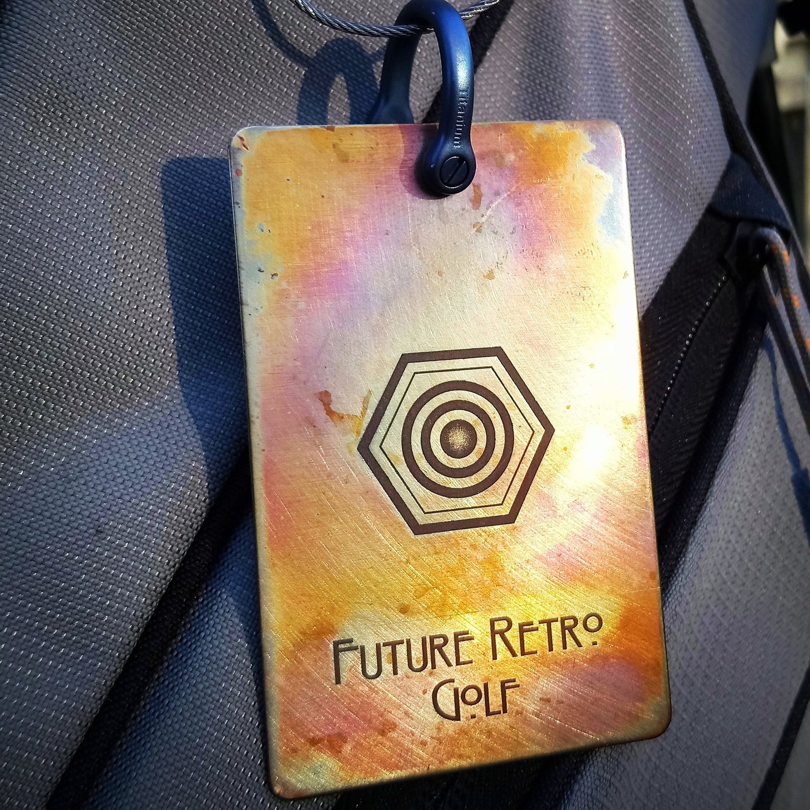 Custom Design Metal Golf Bag Tag Copper Brass or Steel With - Etsy