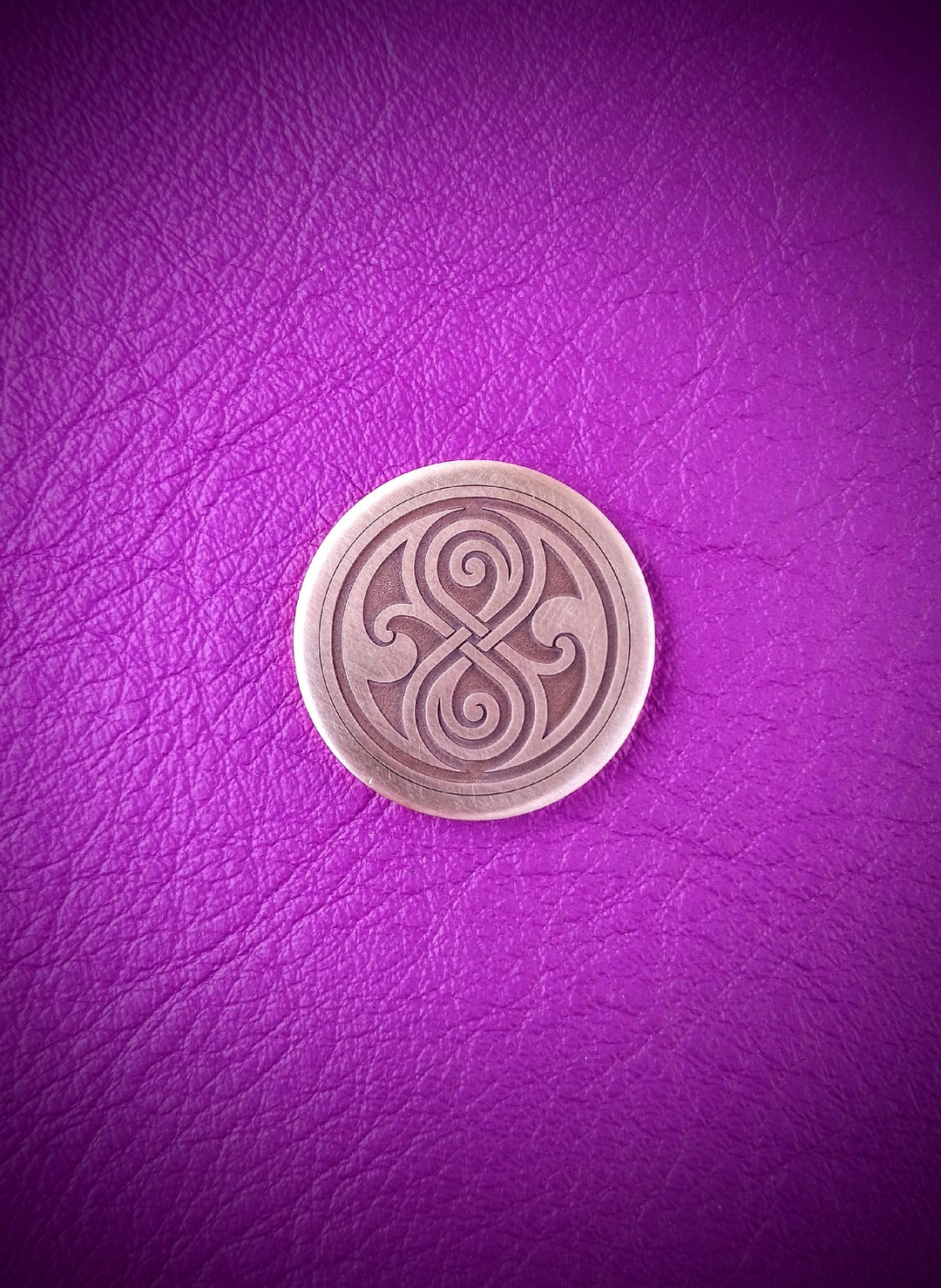 Gallifreyan Seal of Rassilon & TARDIS Metal Disc - Doctor Who Cosplay ...