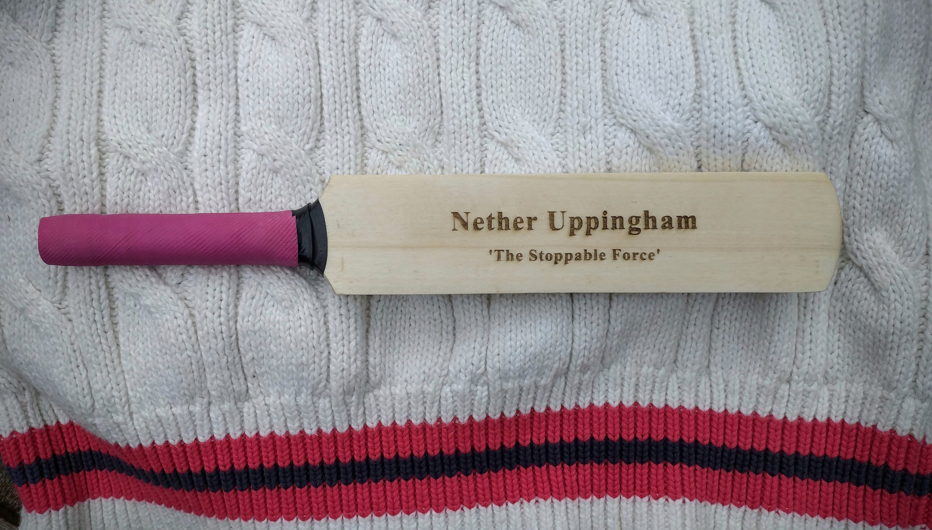 Cricket Bat With Laser Engraved Personalisation. Cricketer Gift ...