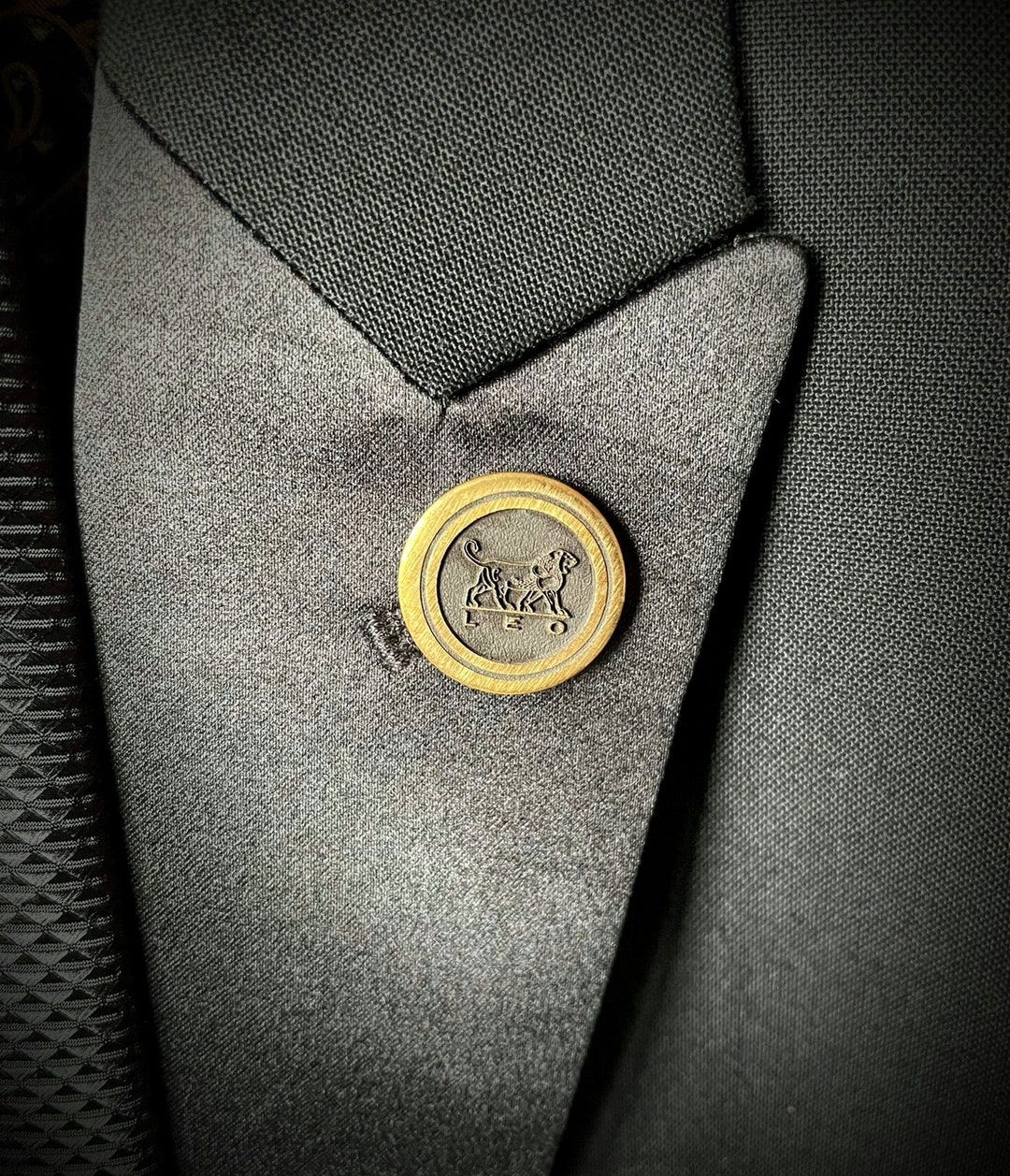 Custom Engraved Lapel Pin Badge Brooch. Brass, Copper, Stainless Steel ...