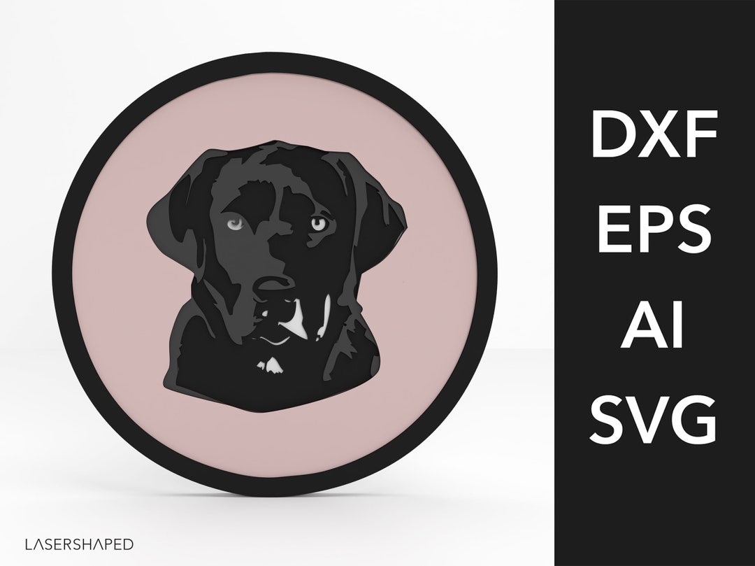 Labrador Portrait SVG, Dog Multilayered Cutting File, Laser Cut File ...