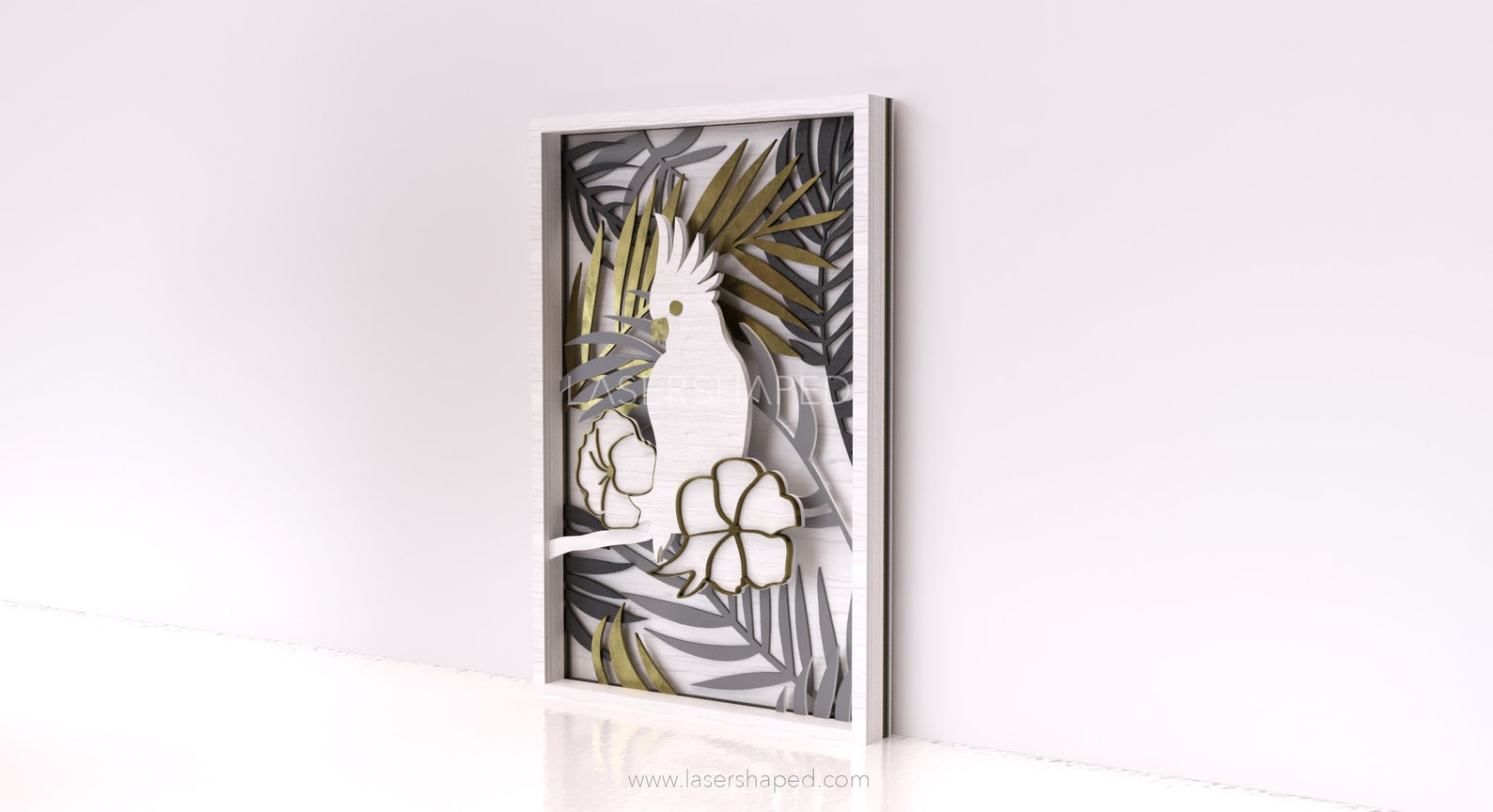 Cockatoo, Laser Cut Files SVG, DXF Vector Plans, Laser File, Laser Cut ...