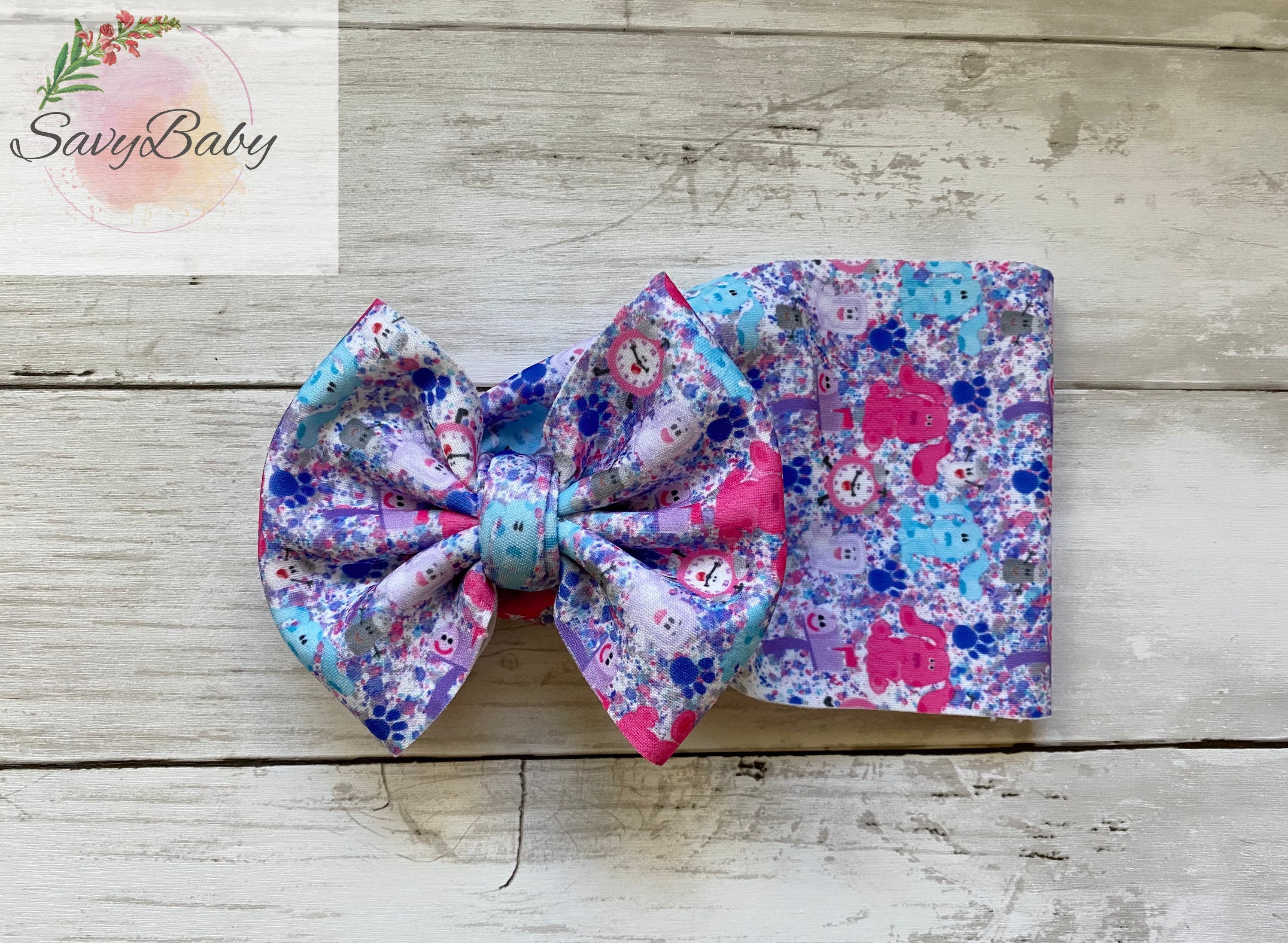 Blues Clues Headwrap Bow - Etsy
