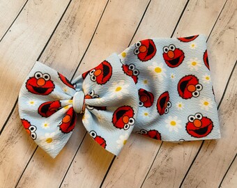 Elmo Bow - Etsy