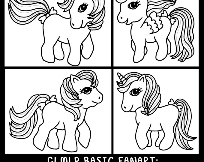 G1 Style My Little Pony Custom Basic Fanart Commissions for Single Pony ...